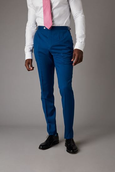 Blue Trousers | Made to Measure From £100, Free Delivery | THE DROP