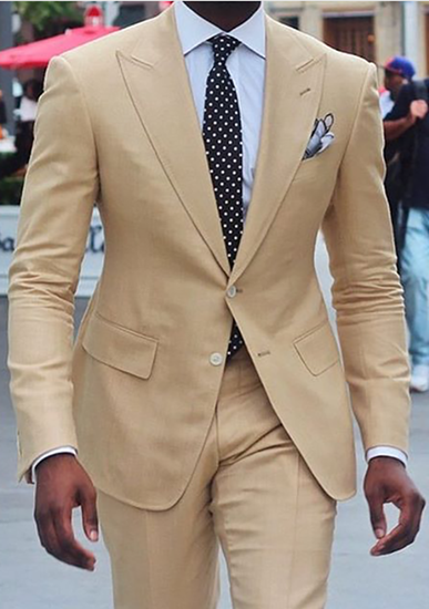 Beige Two Piece Suit | From £299, Free Delivery | THE DROP